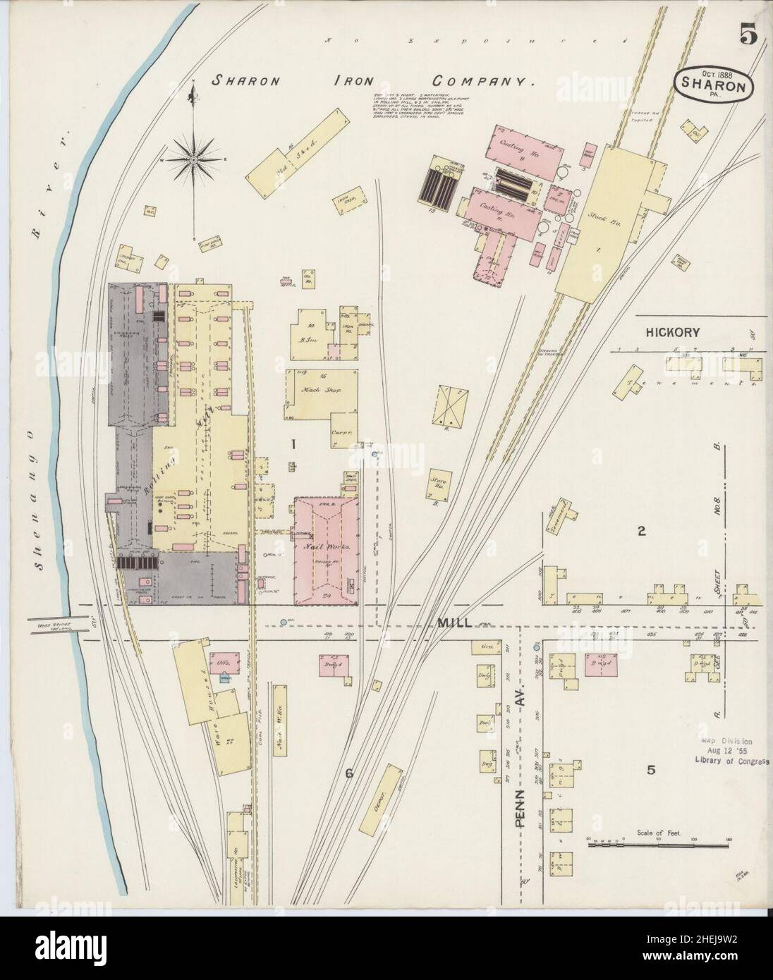 Sharon pennsylvania map hi-res stock photography and images - Alamy