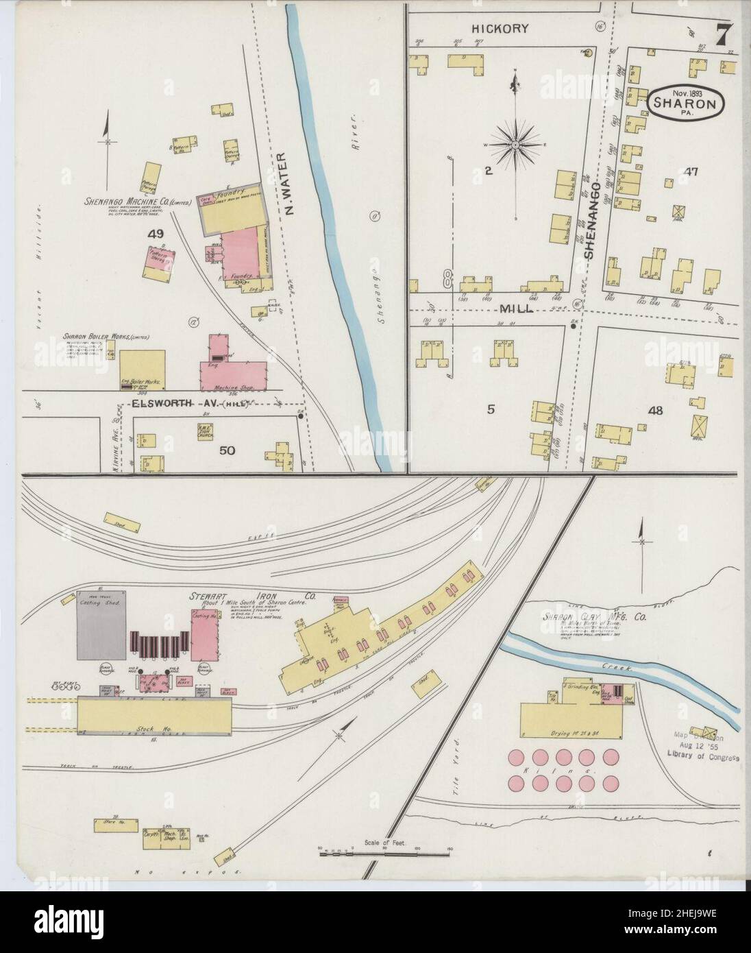 Sharon pennsylvania map hi-res stock photography and images - Alamy