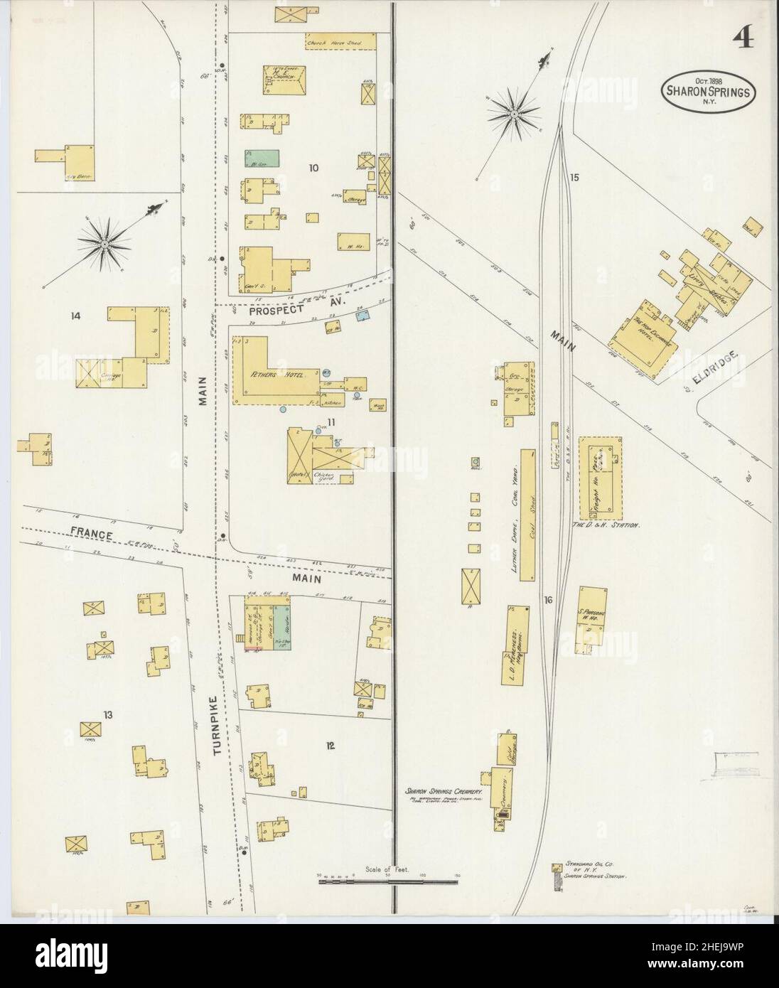 Sharon springs map hi-res stock photography and images - Alamy