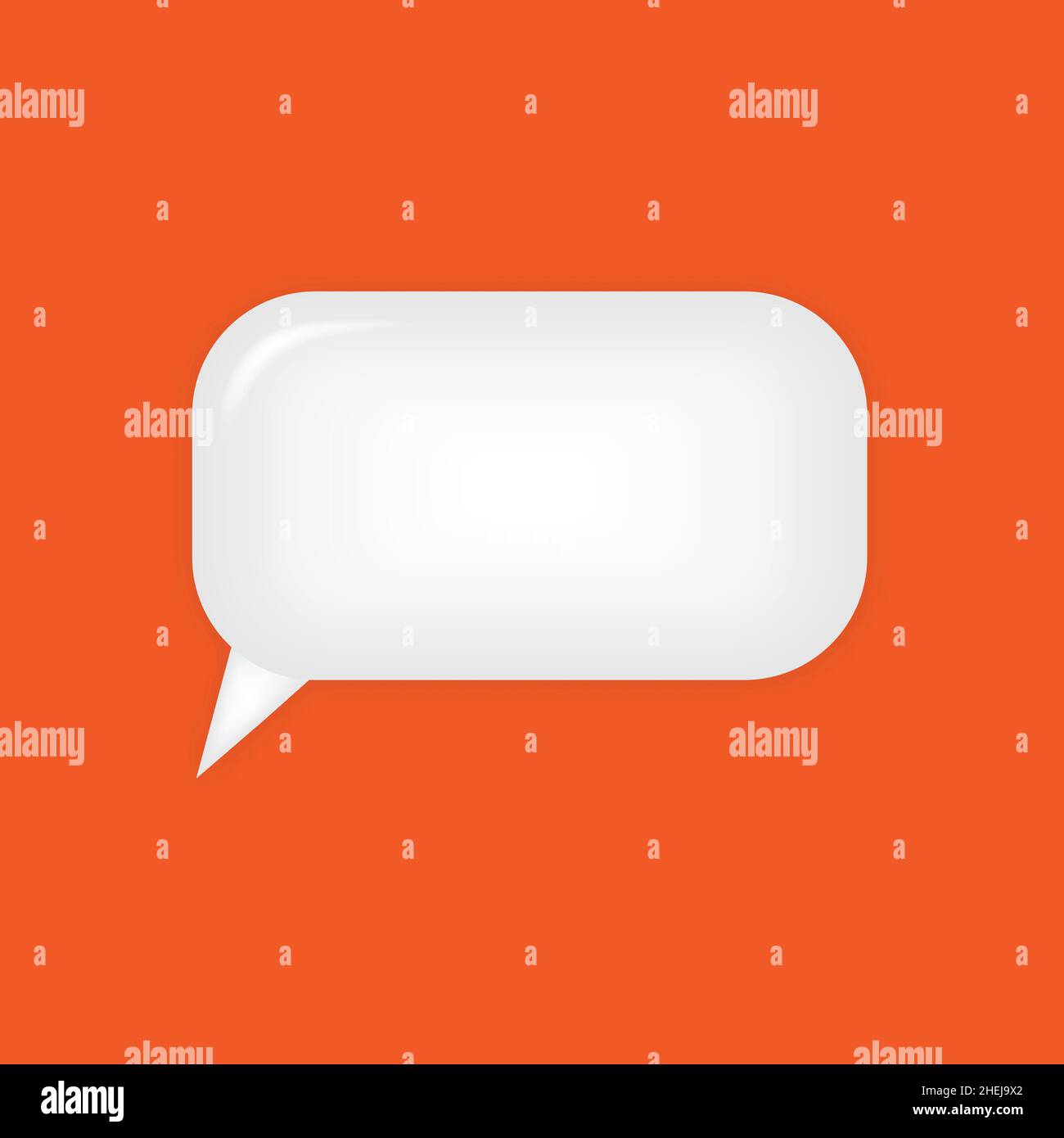 3D abstract speech bubble icons, char message symbol isolated Stock ...