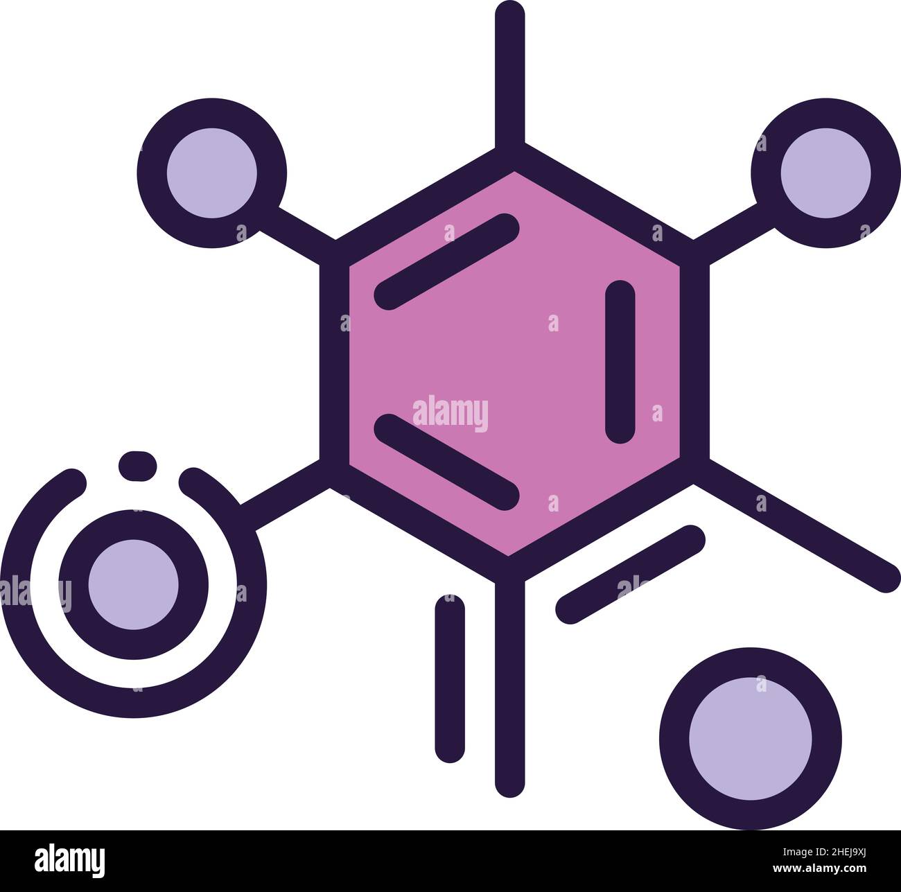 Lab experiment icon outline vector. Gene baby. Test biomedical Stock ...