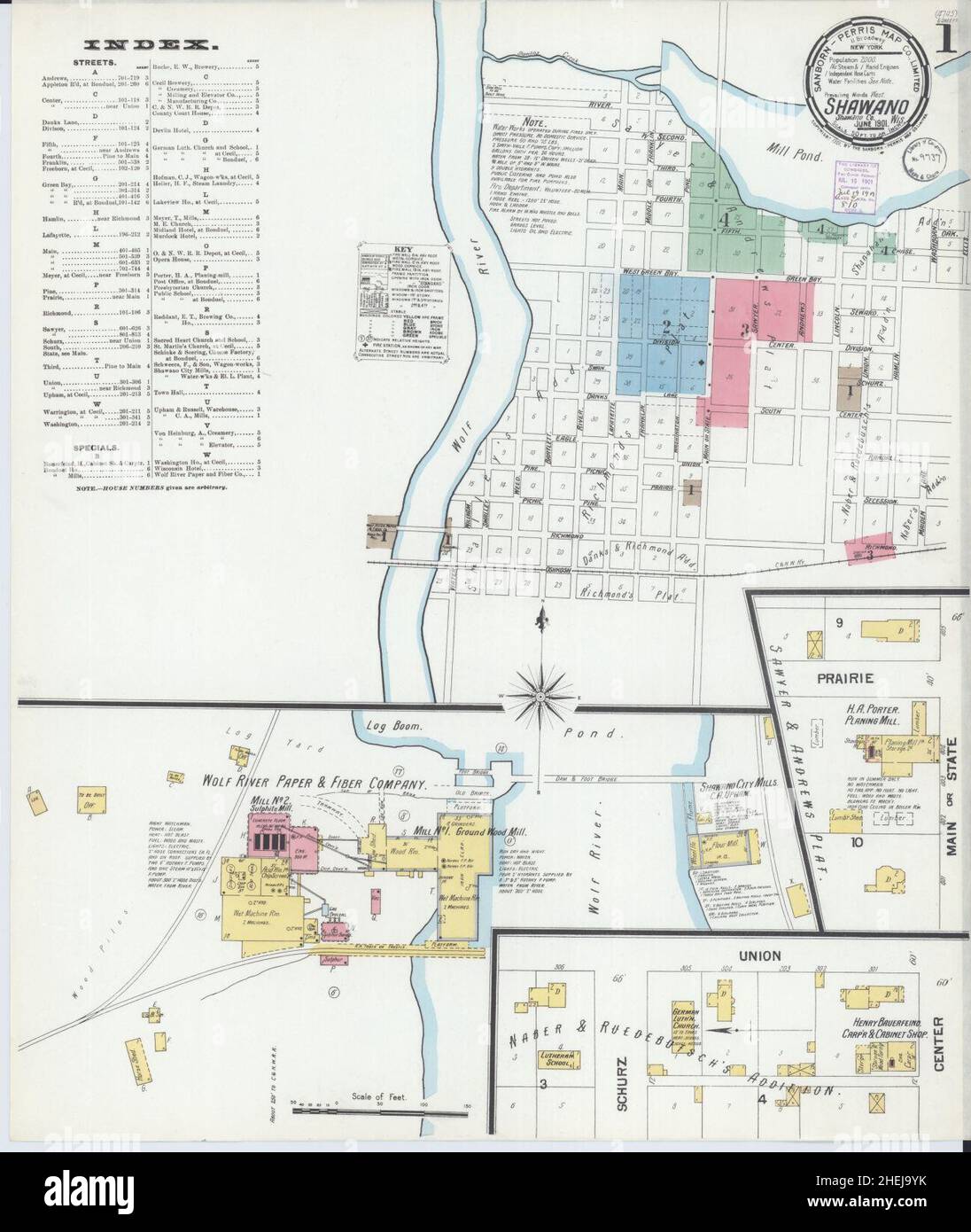 Map of shawano hi-res stock photography and images - Alamy