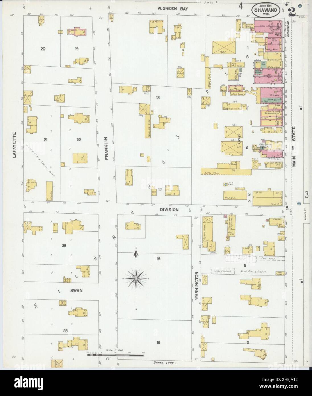Map of shawano hi-res stock photography and images - Alamy