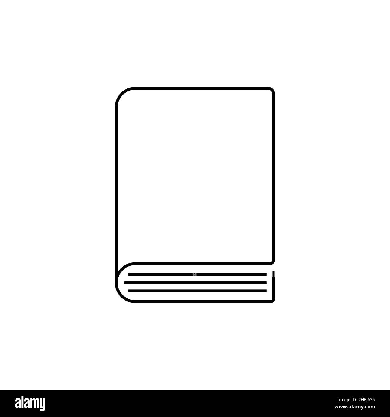 Close book icon. Vector sign isolated on white background Stock Vector ...