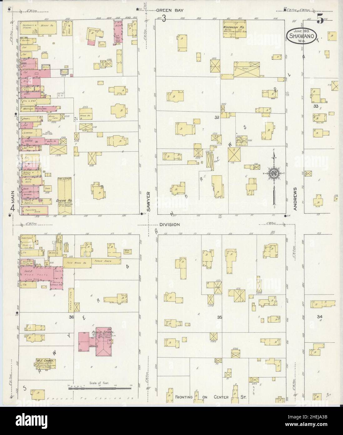 Map of shawano hi-res stock photography and images - Alamy