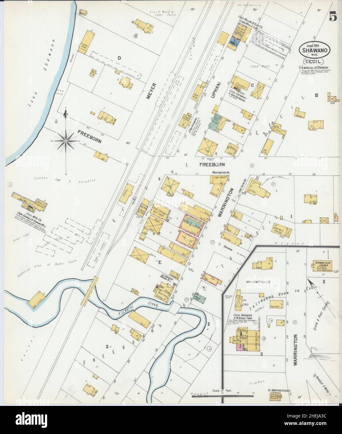 Map of shawano hi-res stock photography and images - Alamy
