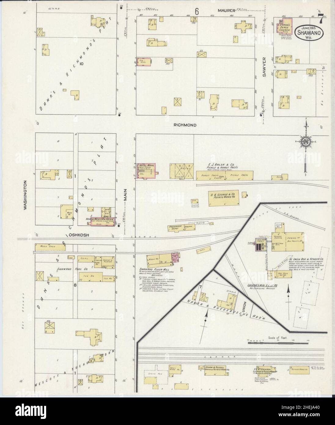Map of shawano hi-res stock photography and images - Alamy