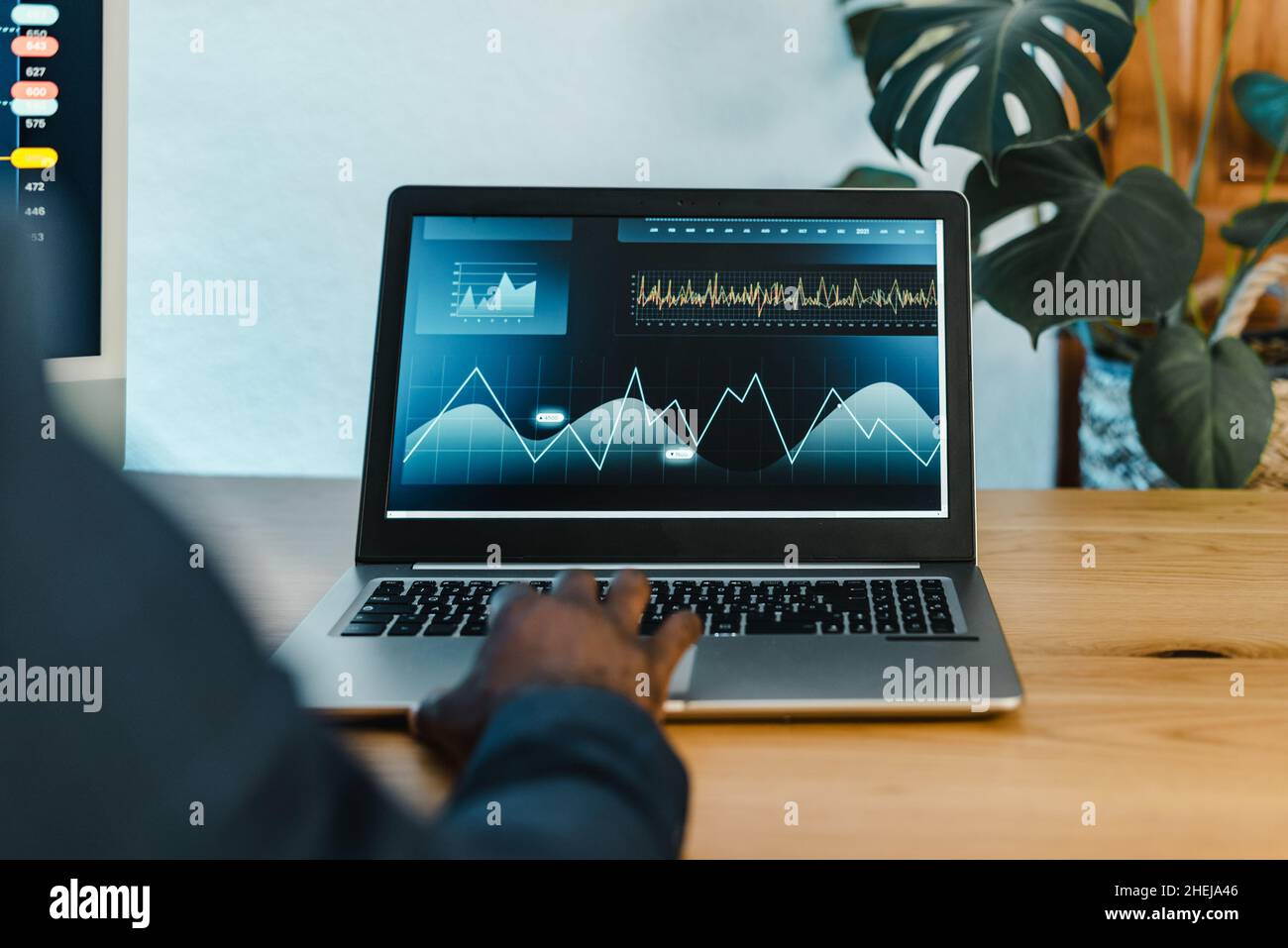 African american businessman typing using hi-res stock photography and images - Alamy