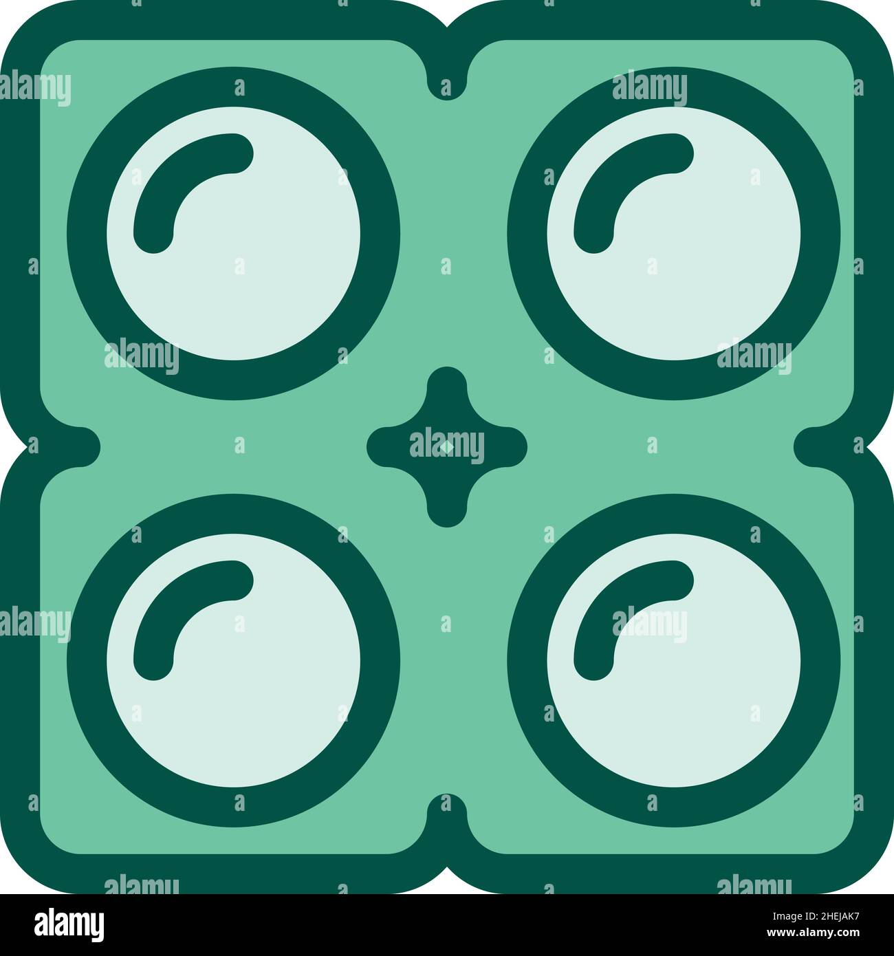 Antibiotic blister icon outline vector. Pharma tablet. Medical virus ...