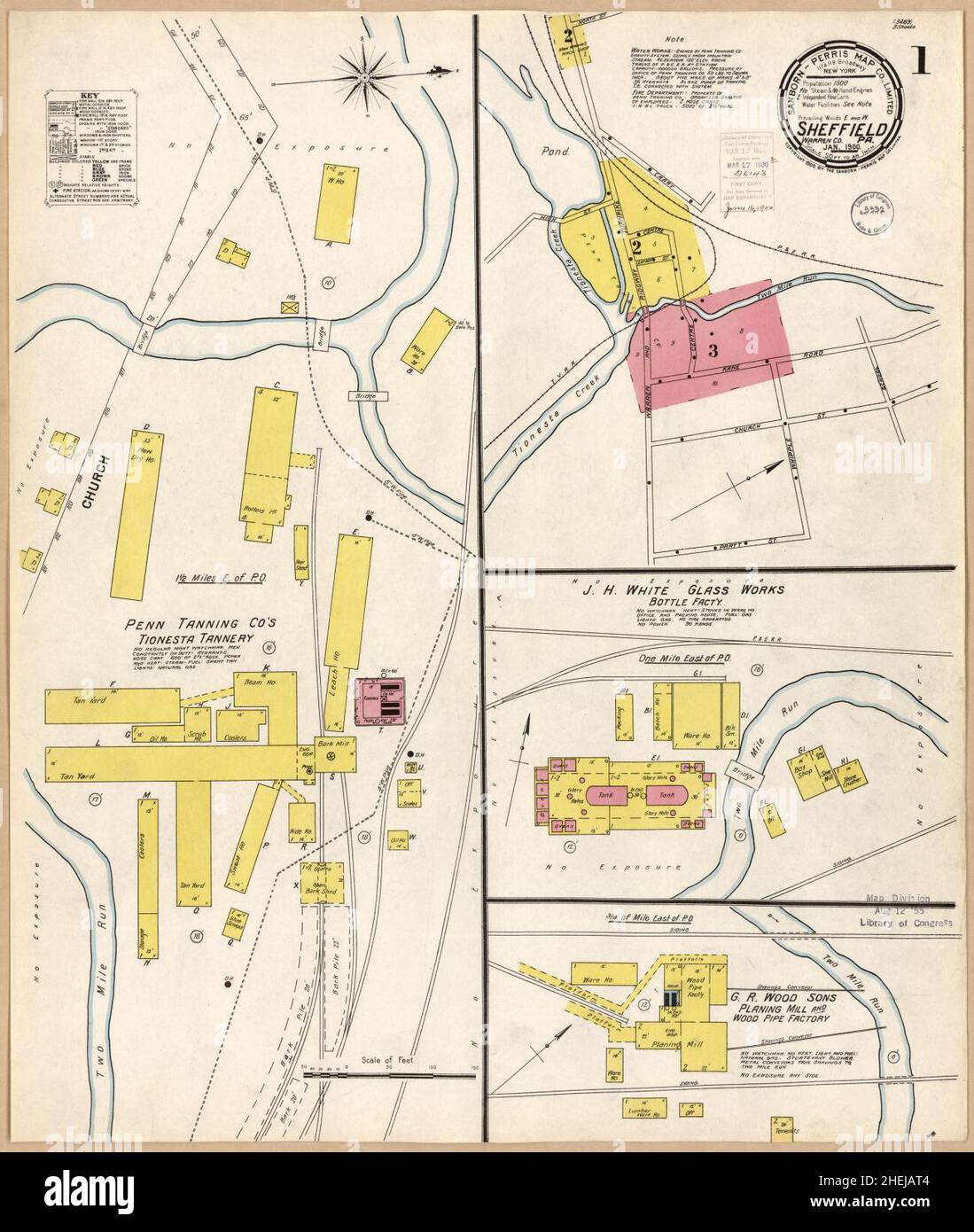Map of sheffield pennsylvania hi-res stock photography and images - Alamy