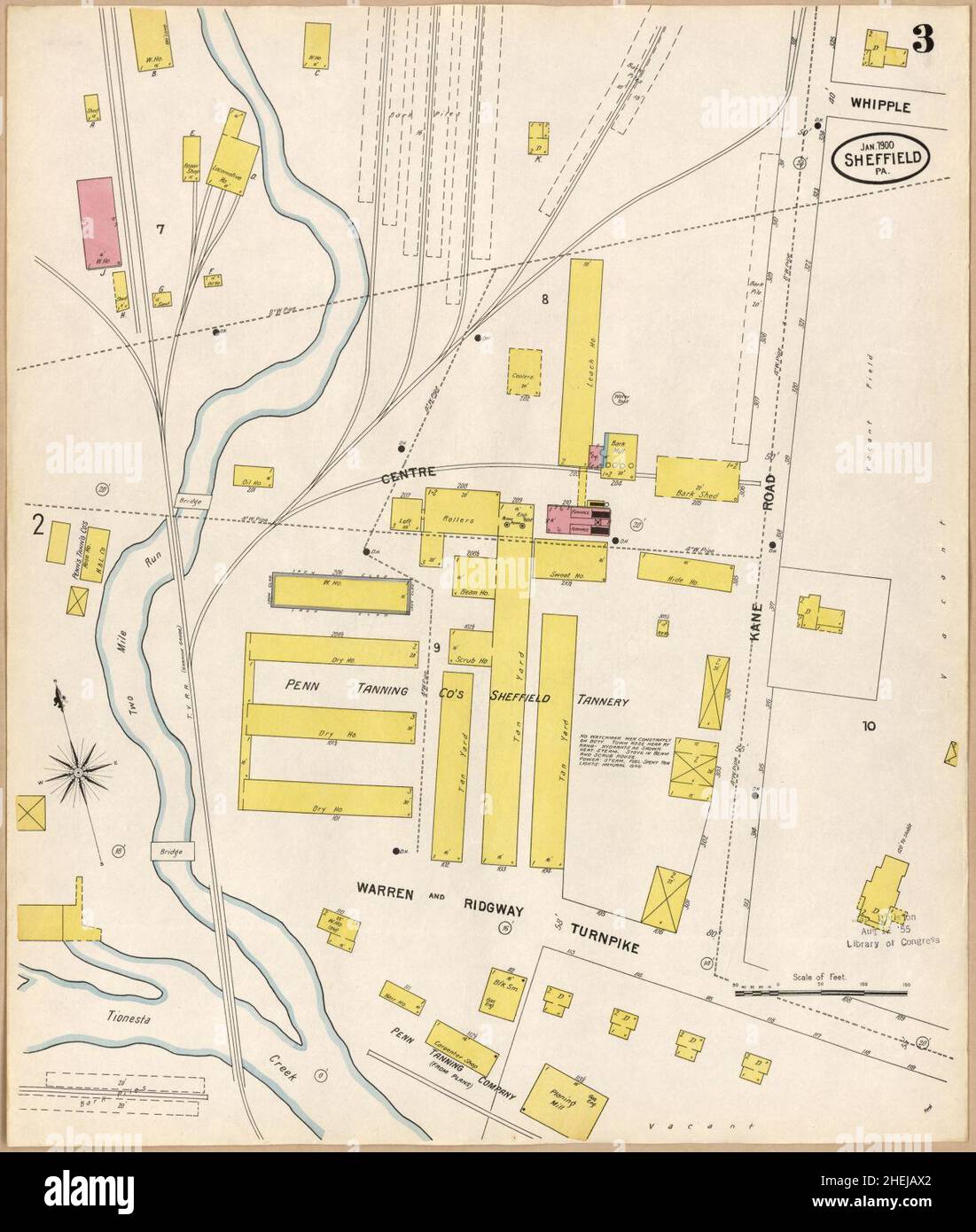 Sheffield pennsylvania map hi-res stock photography and images - Alamy