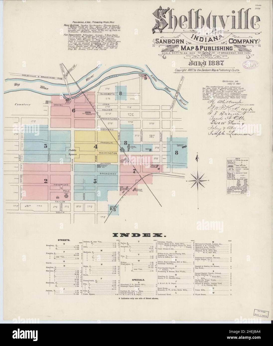 Map of shelbyville hi-res stock photography and images - Alamy