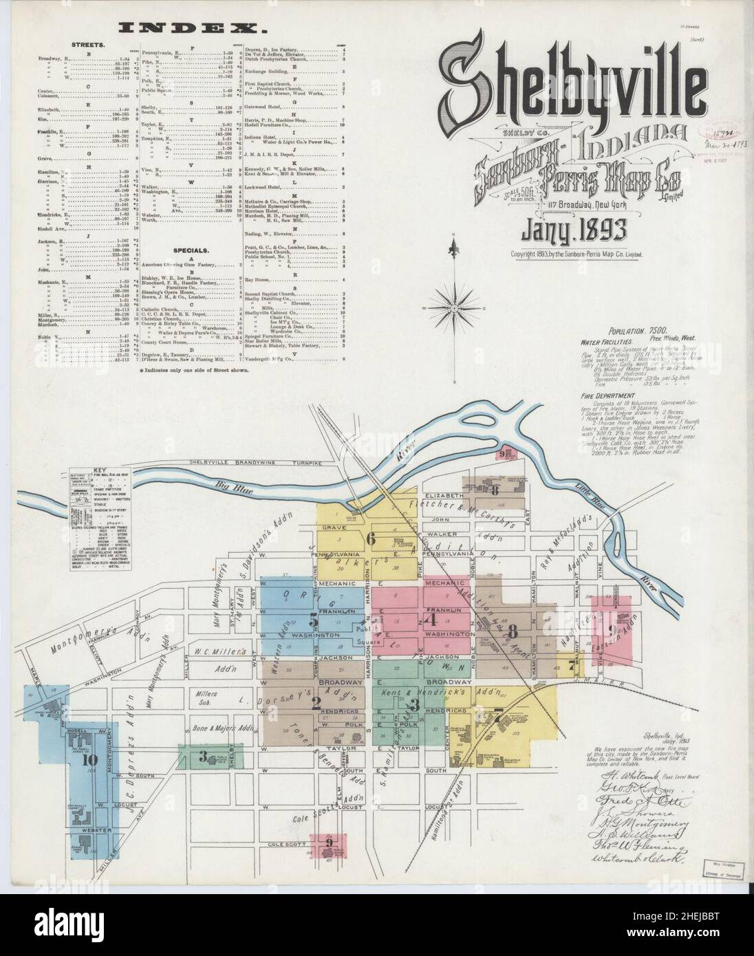 Shelby indiana map hi-res stock photography and images - Alamy