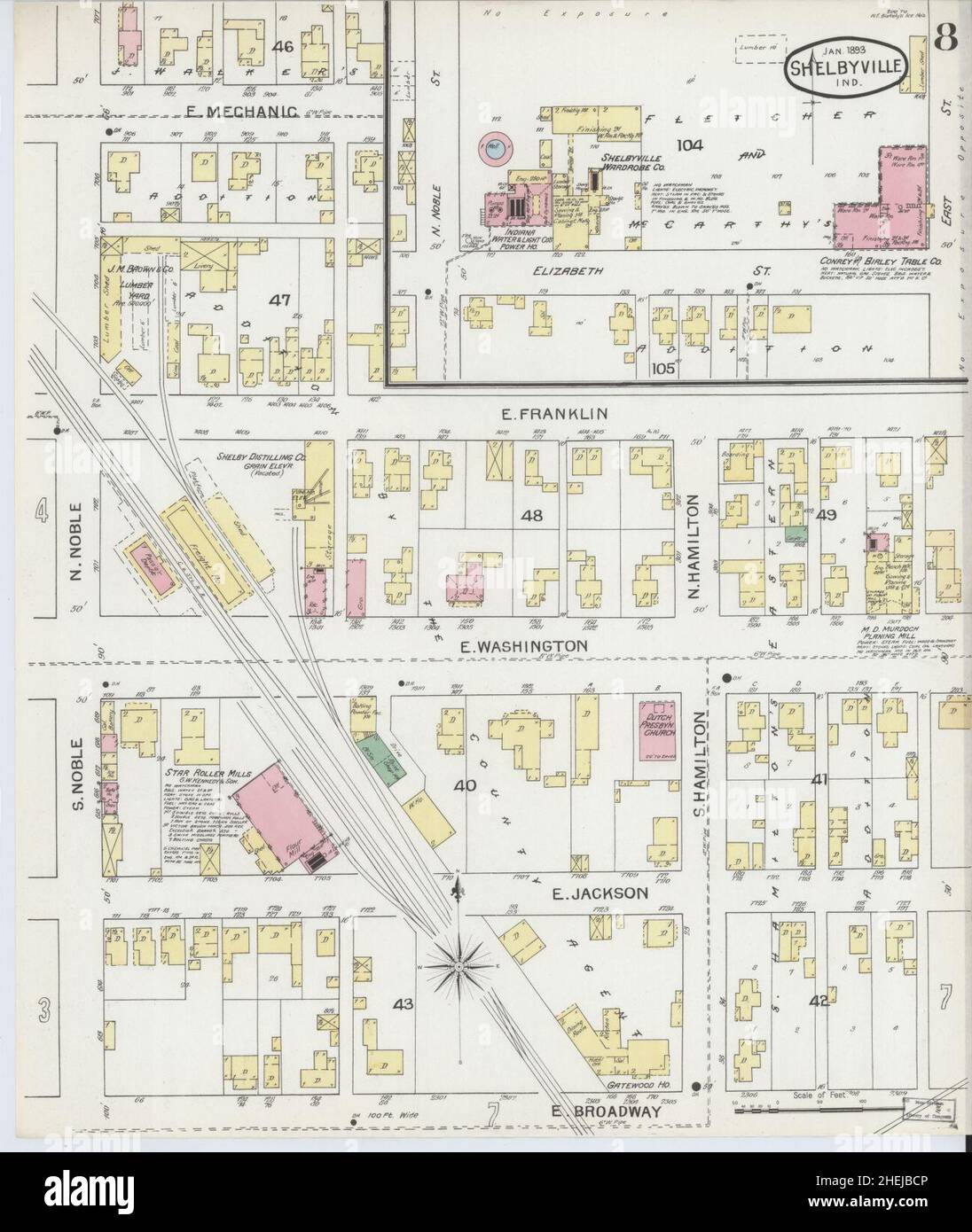 Shelby indiana map hi-res stock photography and images - Alamy