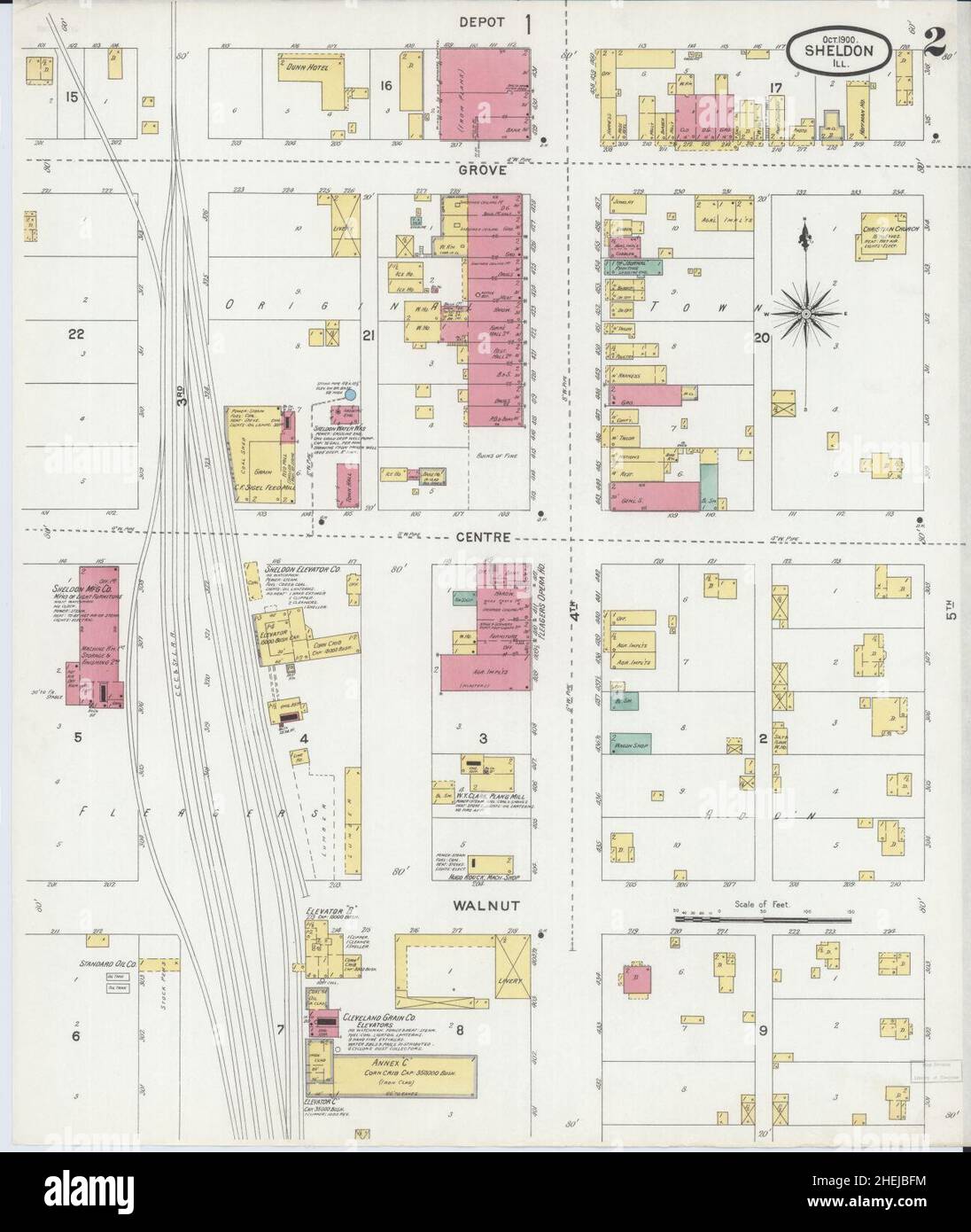 Sanborn Fire Insurance Map from Sheldon, Iroquois County, Illinois ...