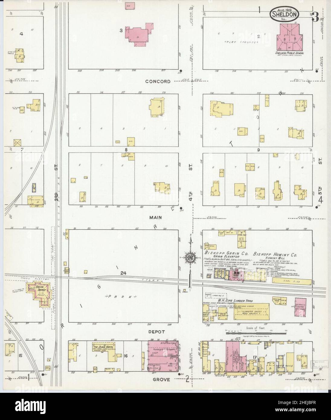 Map of sheldon hi-res stock photography and images - Alamy