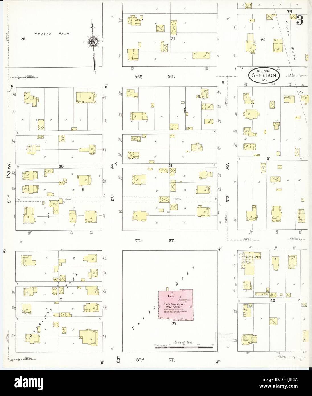 Sheldon iowa map hi-res stock photography and images - Alamy