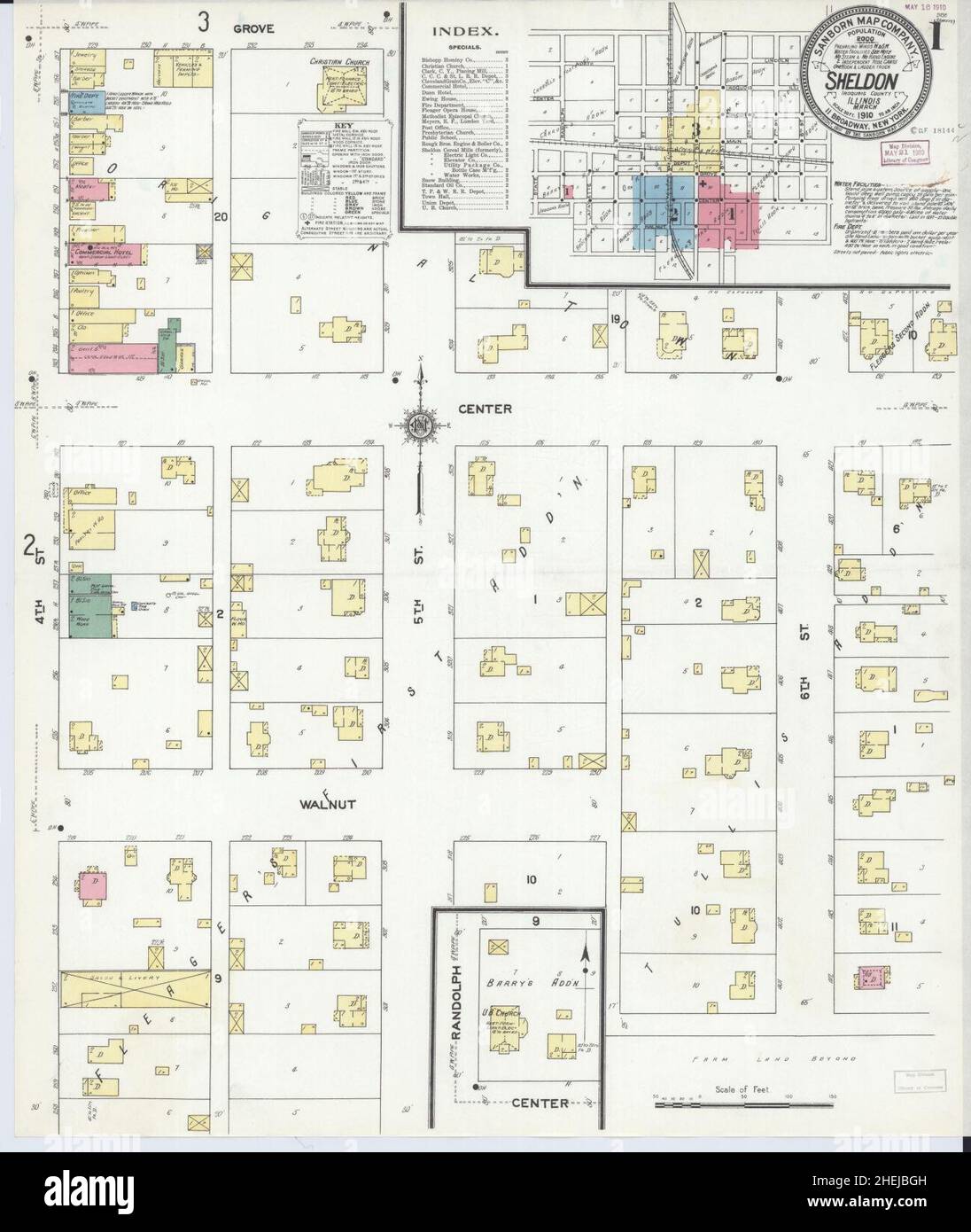 Map of sheldon hi-res stock photography and images - Alamy