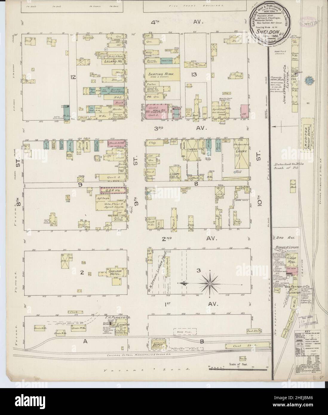 Ransom county map hi-res stock photography and images - Alamy