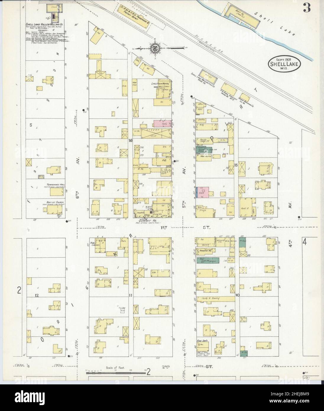 Map of shell lake wisconsin hi-res stock photography and images - Alamy
