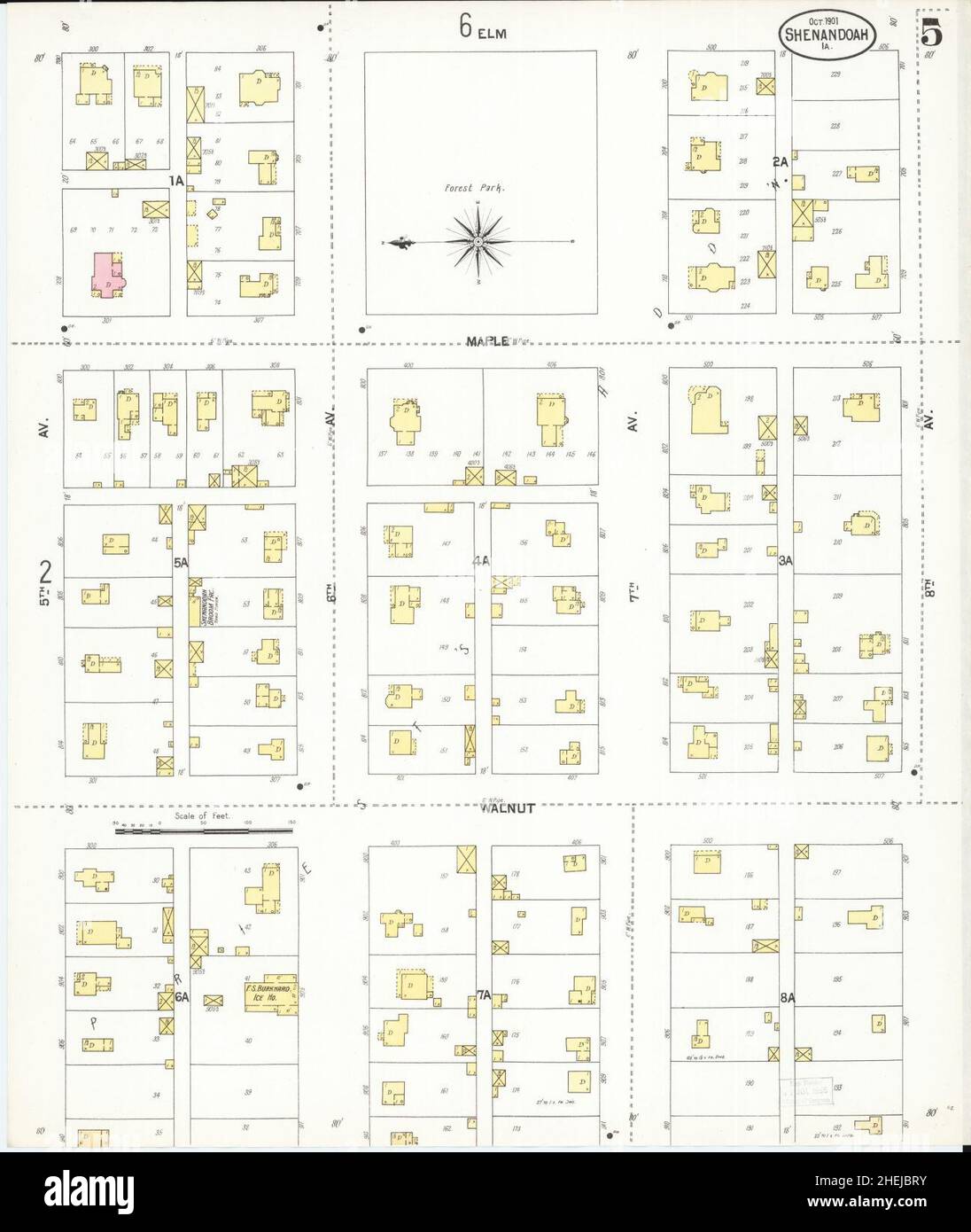 Shenandoah iowa map hi-res stock photography and images - Alamy