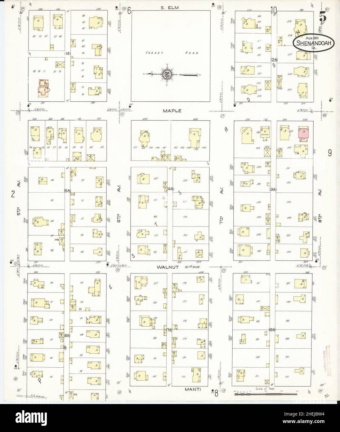 Shenandoah iowa map hi-res stock photography and images - Alamy