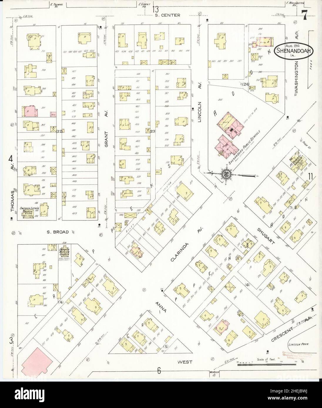 Shenandoah iowa map hi-res stock photography and images - Alamy