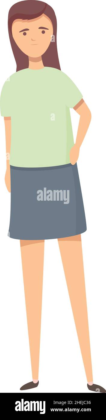 Shop skirt icon cartoon vector. Happy cute. Clothing border Stock ...