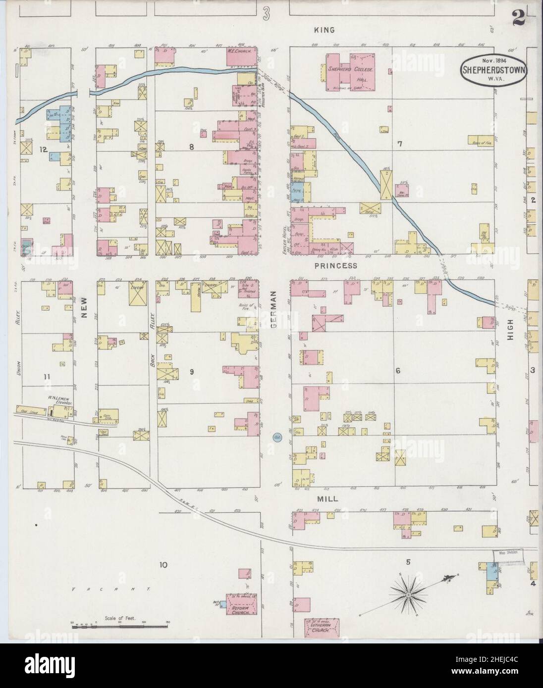 Map of shepherdstown hi-res stock photography and images - Alamy