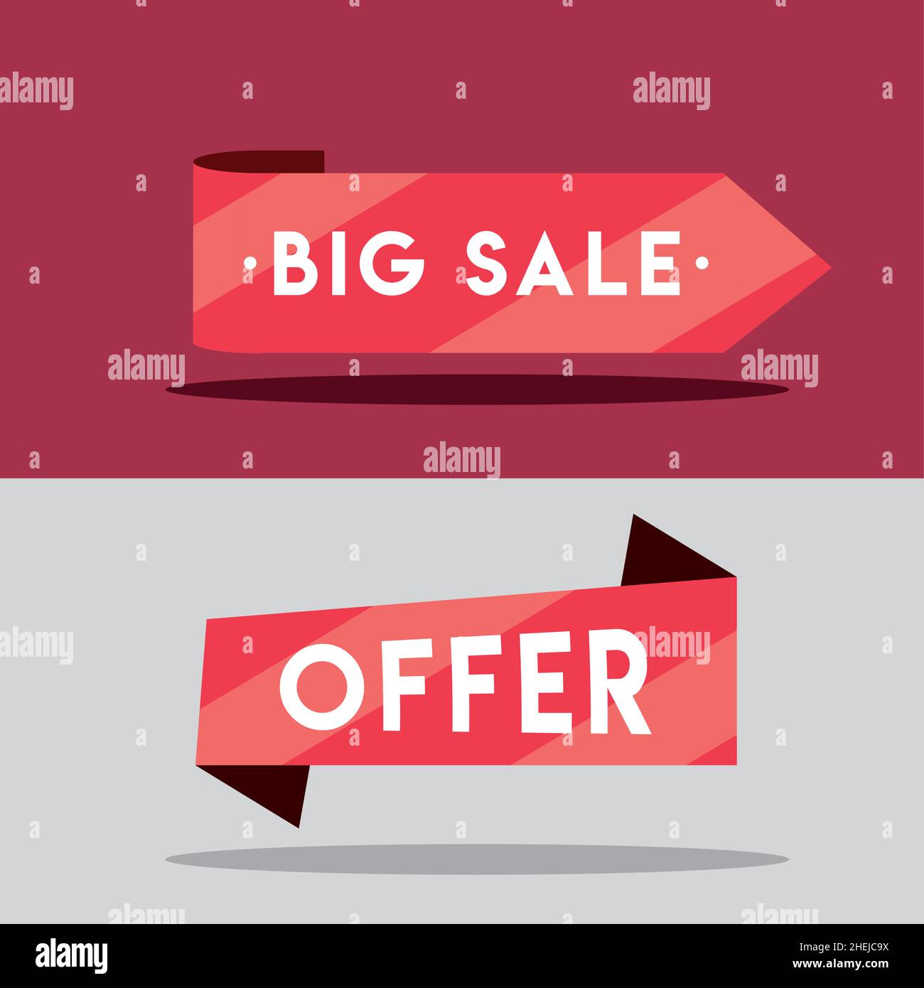 big sale offer set Stock Vector Image & Art - Alamy