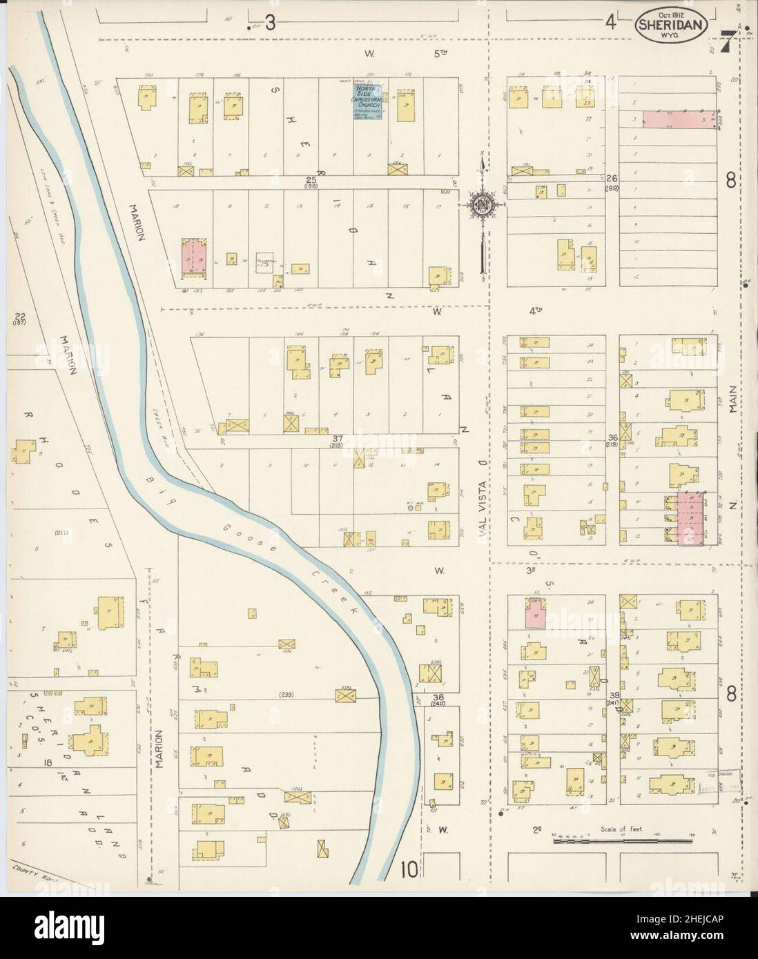 Sheridan wyoming map hi-res stock photography and images - Alamy