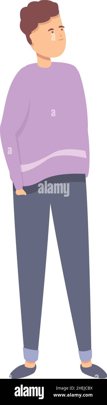 Large kid fashion icon cartoon vector. Happy child. Shop clothes Stock ...