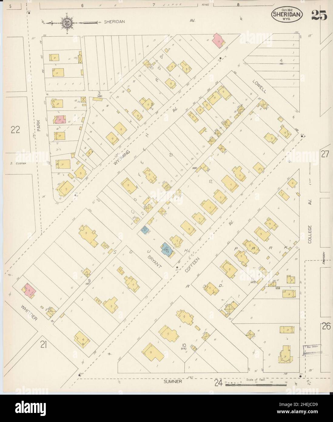 Map of sheridan wyoming hi-res stock photography and images - Alamy
