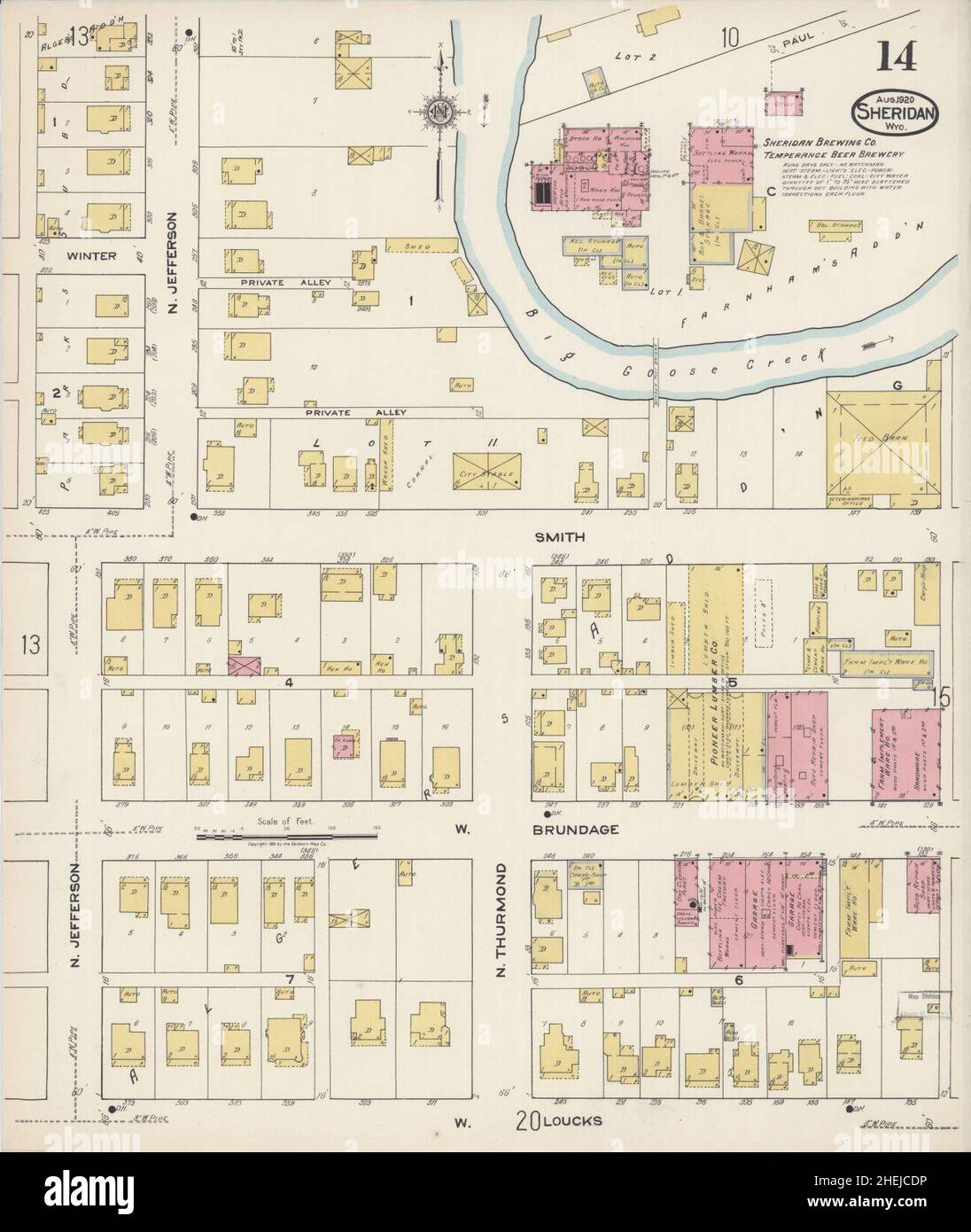 Sheridan wyoming map hi-res stock photography and images - Alamy