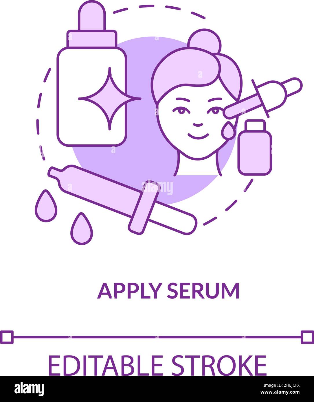 Apply serum Stock Vector Images - Alamy