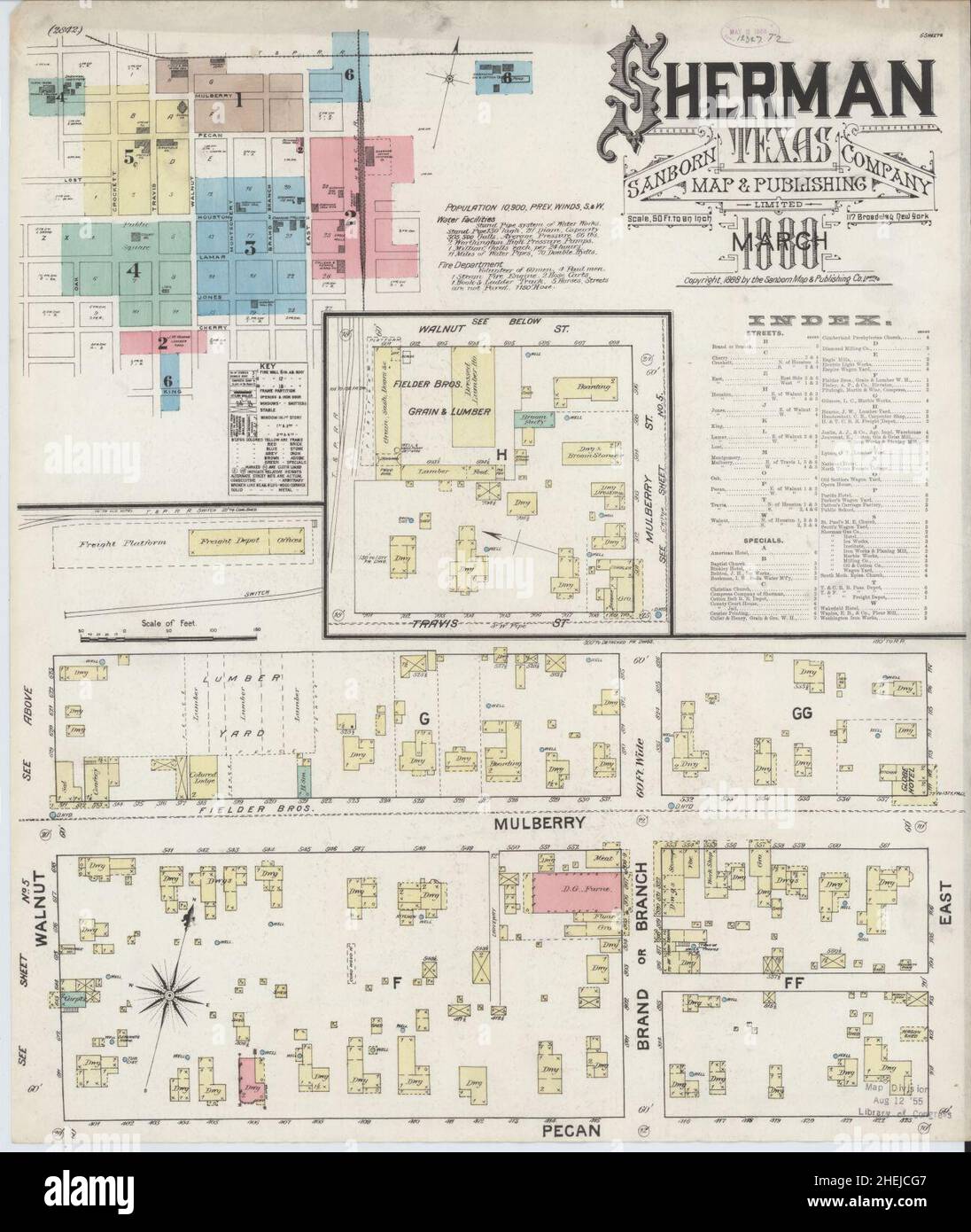 Sherman texas map hi-res stock photography and images - Alamy