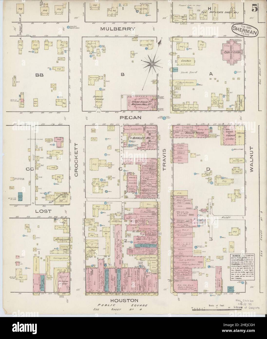 Map of sherman texas hi-res stock photography and images - Alamy
