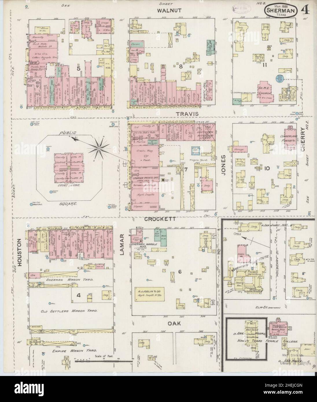 Map of sherman texas hi-res stock photography and images - Alamy