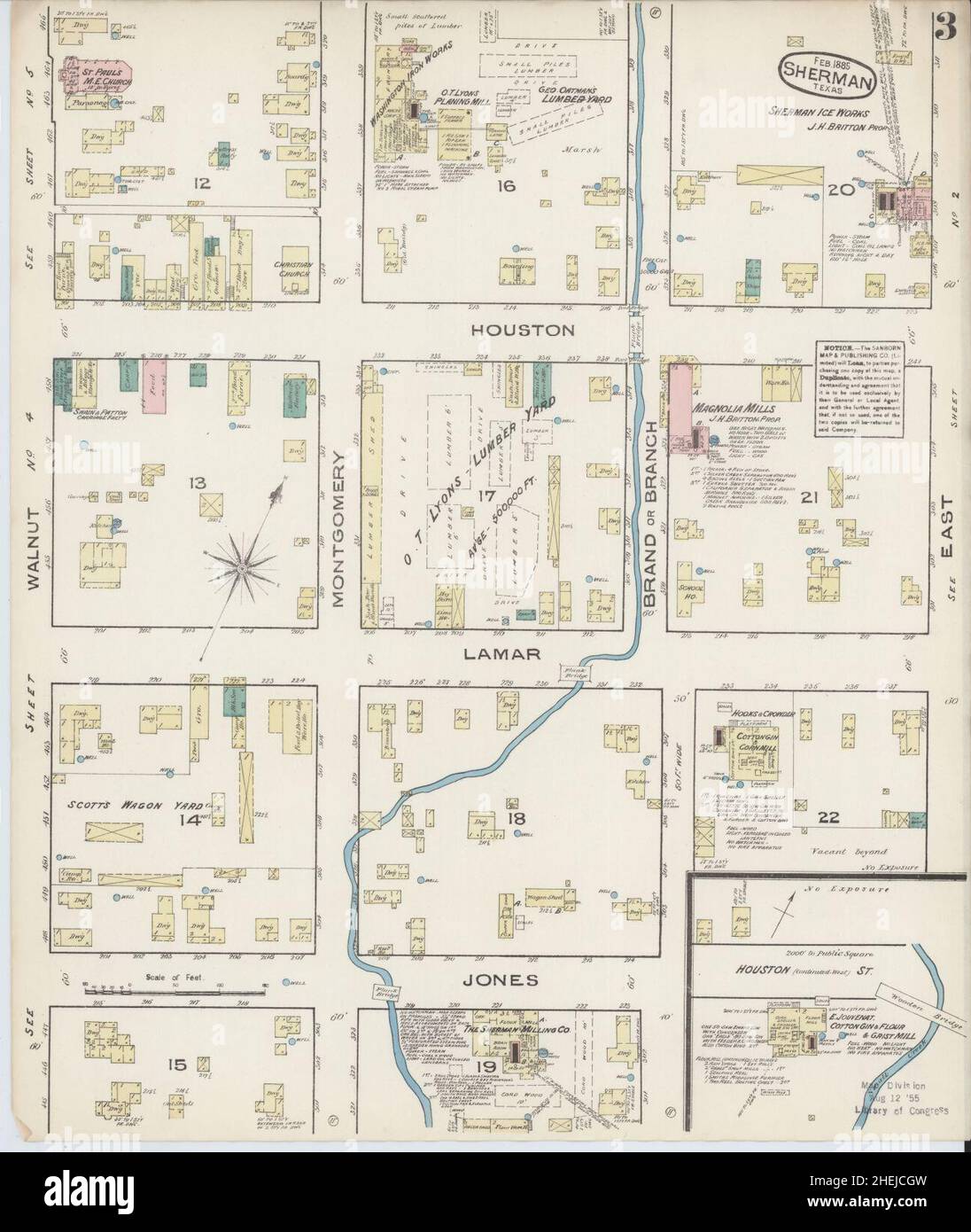 Map of sherman texas hi-res stock photography and images - Alamy