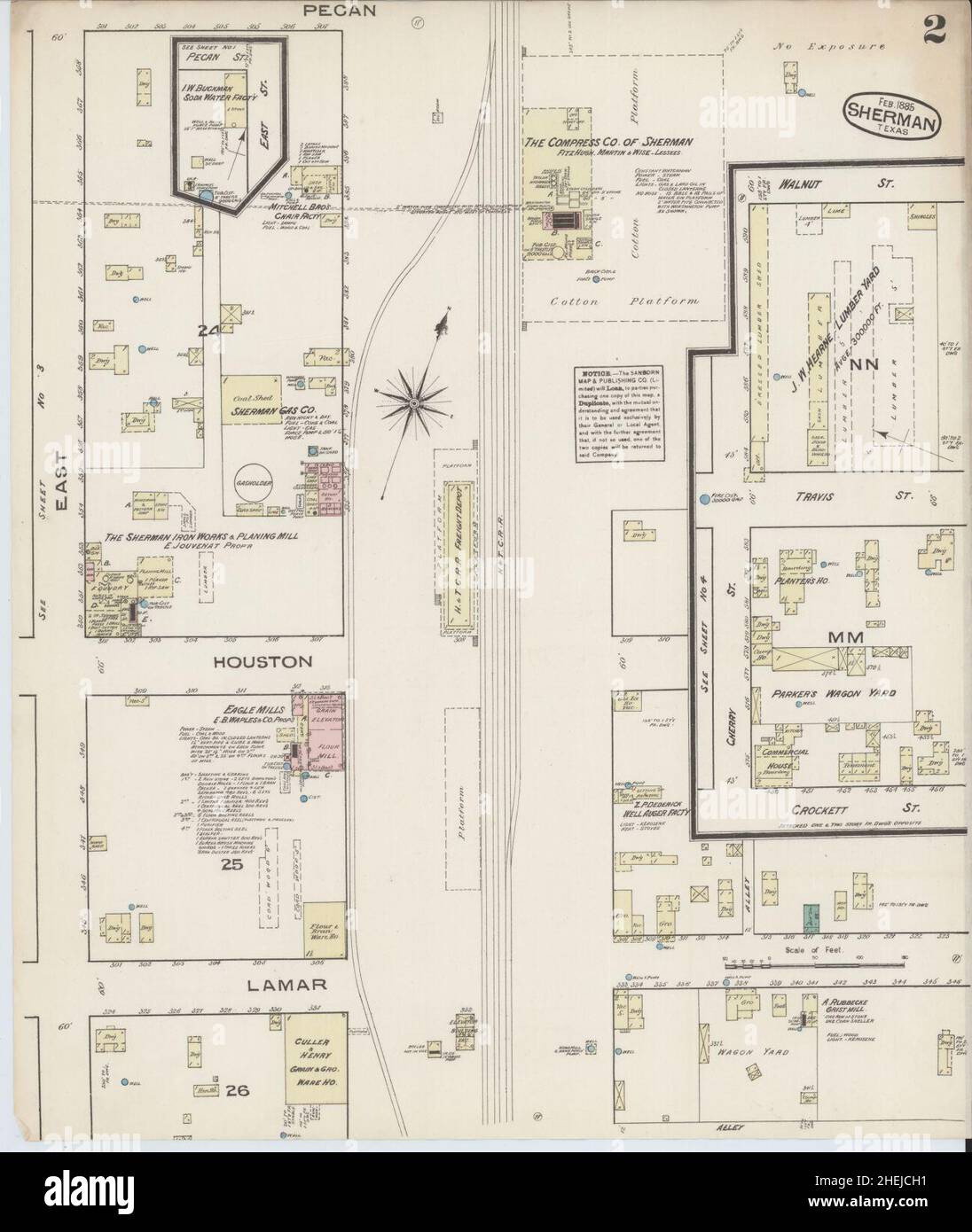 Map of sherman texas hi-res stock photography and images - Alamy