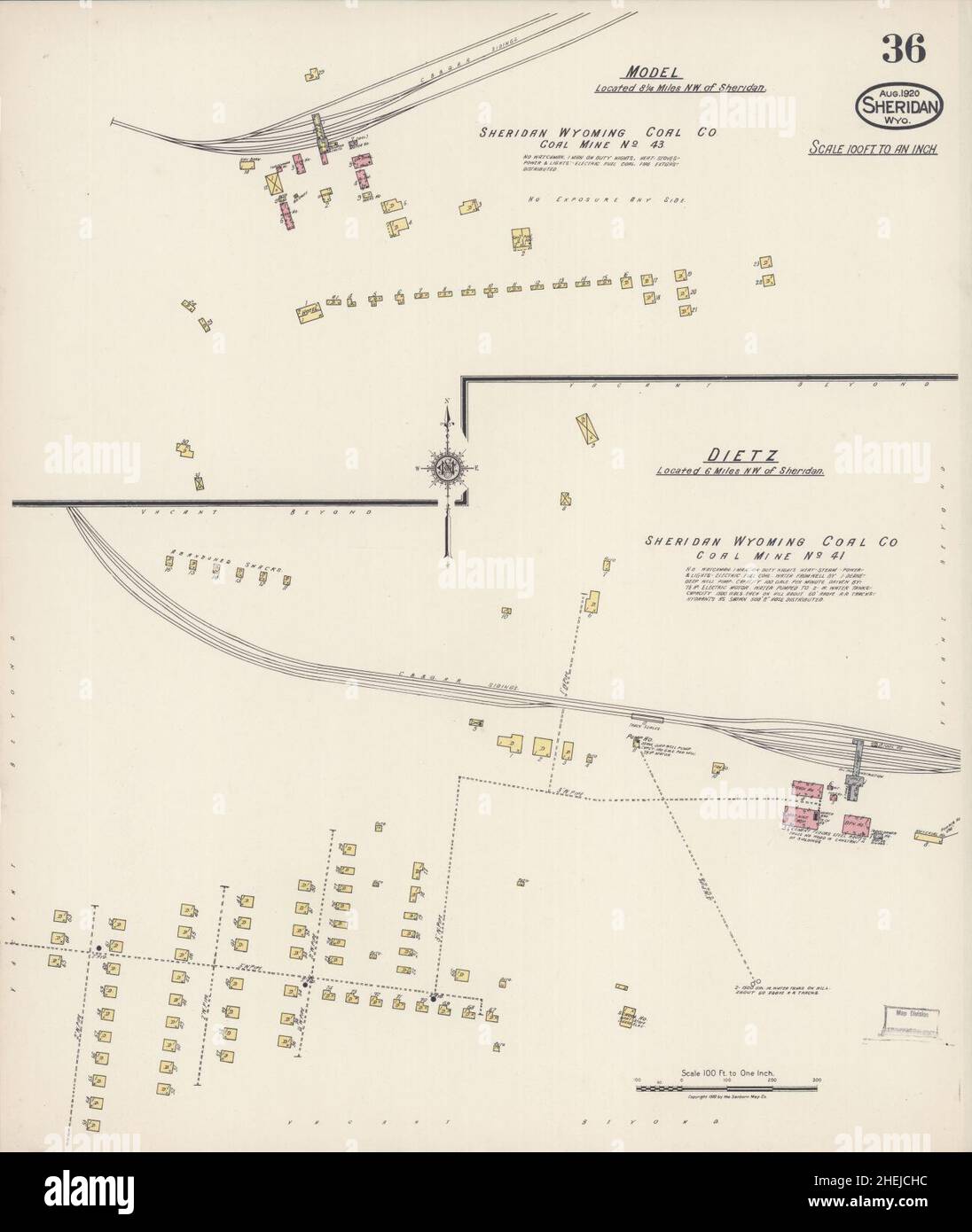 Sheridan county map hi-res stock photography and images - Alamy