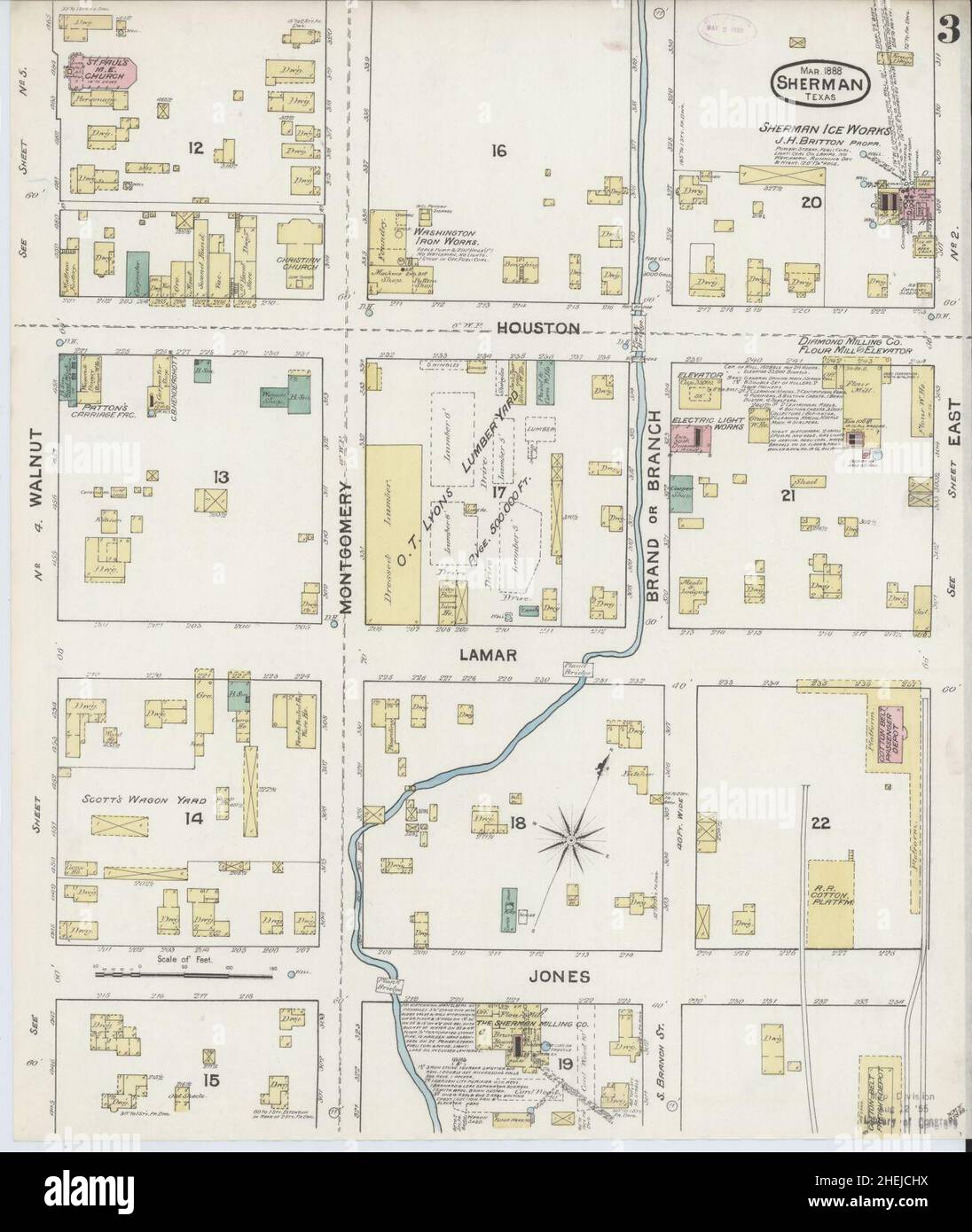 Sherman texas map hi-res stock photography and images - Alamy