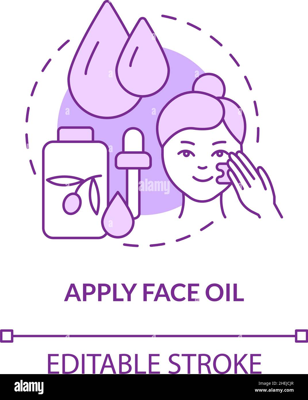 Apply oil Stock Vector Images - Alamy