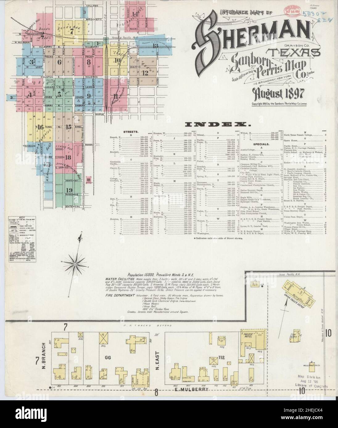 Sherman texas map hi-res stock photography and images - Alamy