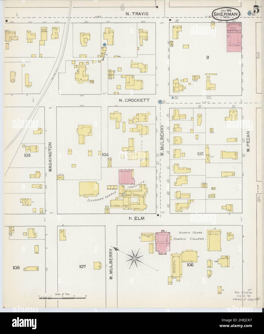 Map of sherman texas hi-res stock photography and images - Alamy