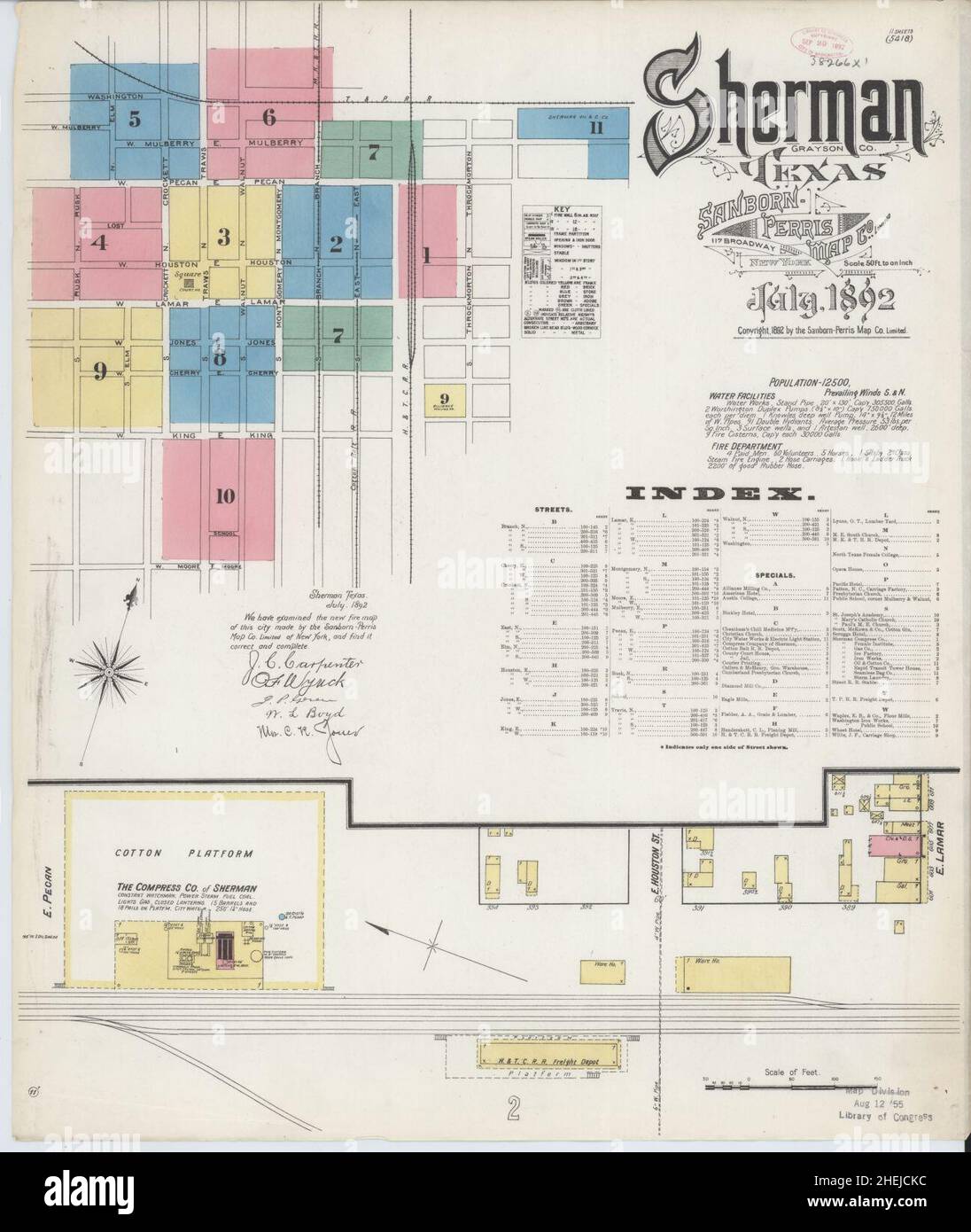 Sherman texas map hi-res stock photography and images - Alamy