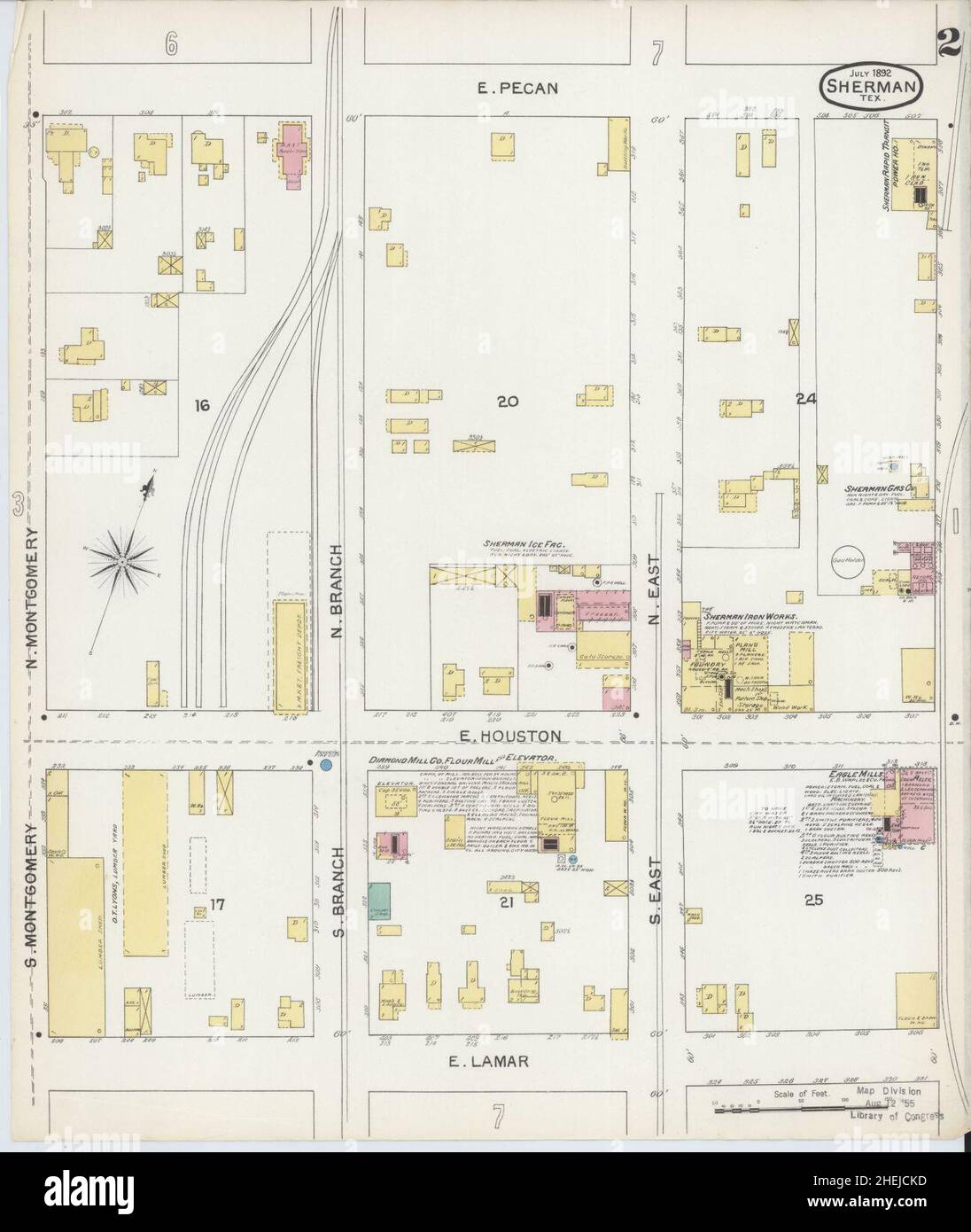 Map of sherman texas hi-res stock photography and images - Alamy