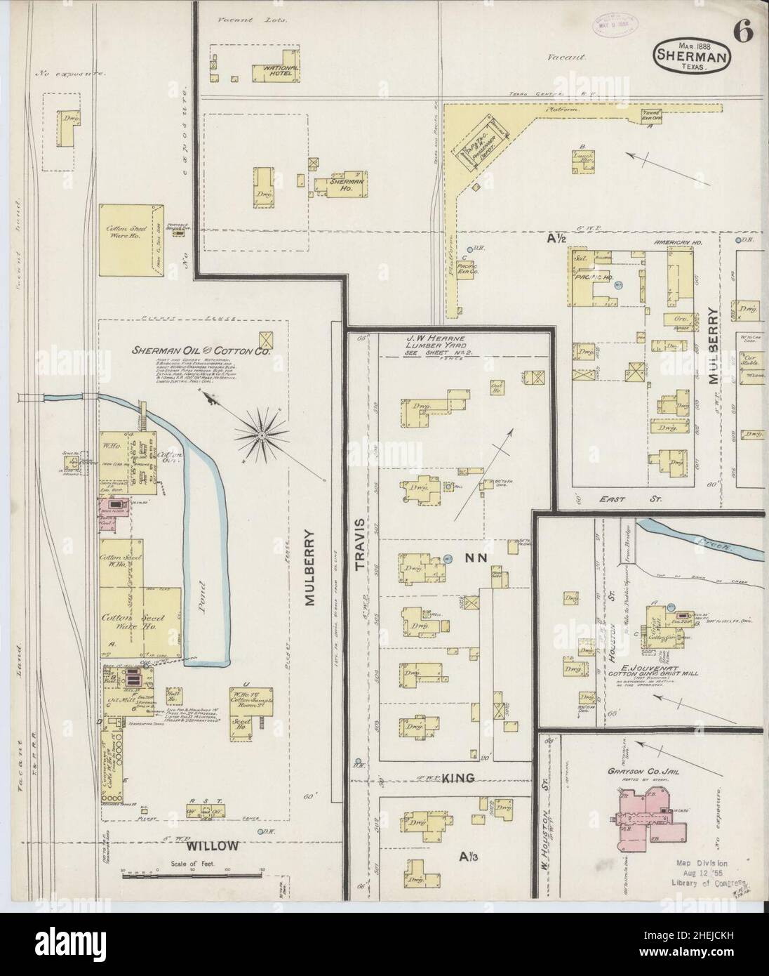 Map of sherman texas hi-res stock photography and images - Alamy