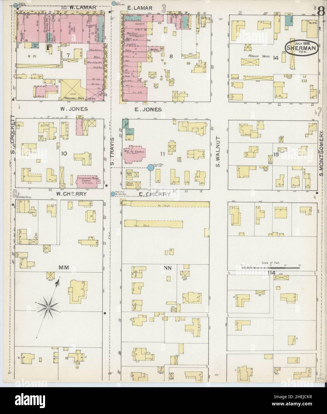 Map of sherman texas hi-res stock photography and images - Alamy