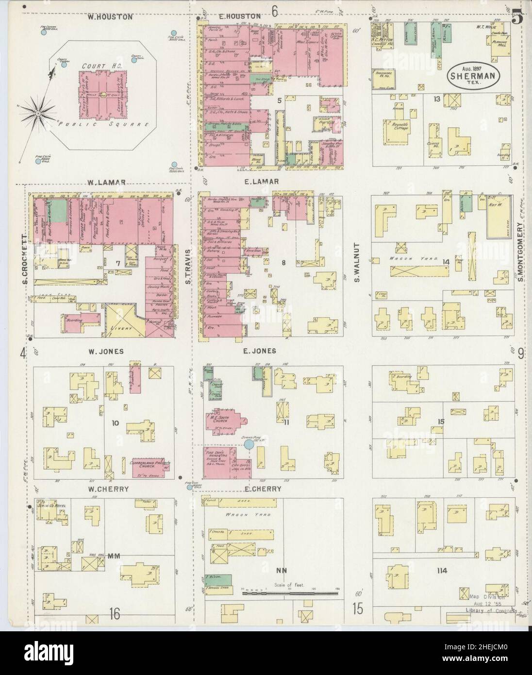 Map of sherman texas hi-res stock photography and images - Alamy